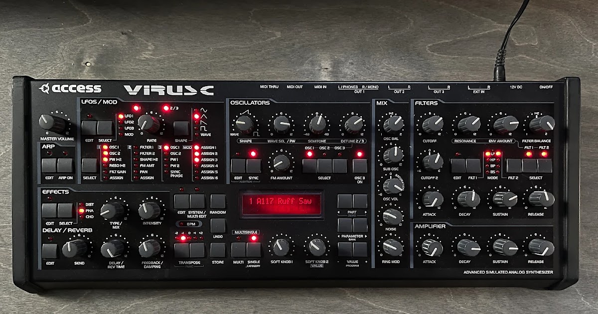 MATRIXSYNTH: Access Virus C Rack Virtual Analog Synthesizer