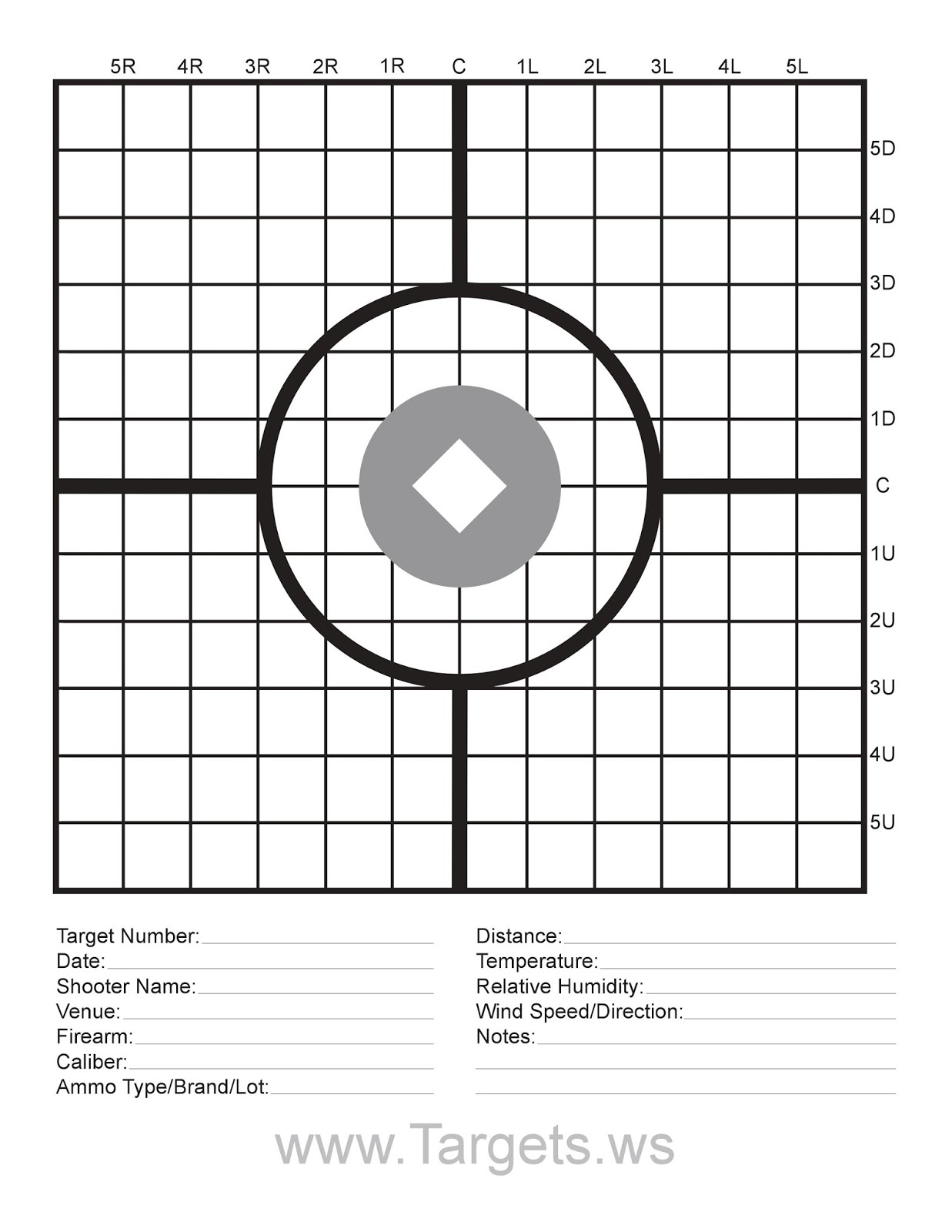 Распечатай и Стреляй!: Мишени с сеткой. Targets with grid