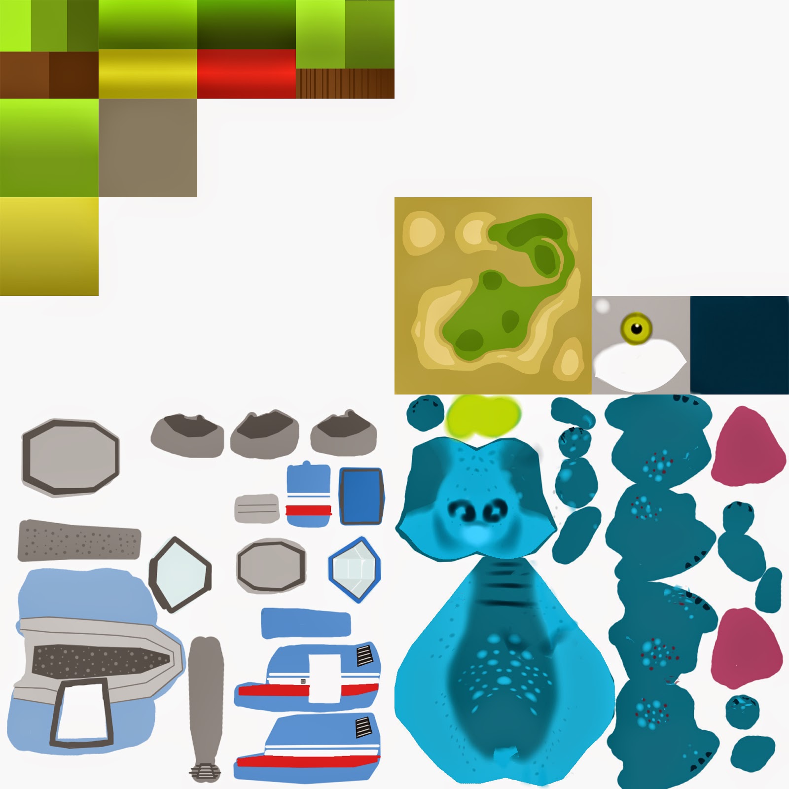 Texture Atlases and Batching in Unity: Texture Atlas and UV Remapping