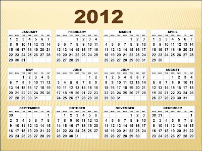 Celebrities Fashion: Calendar 2012