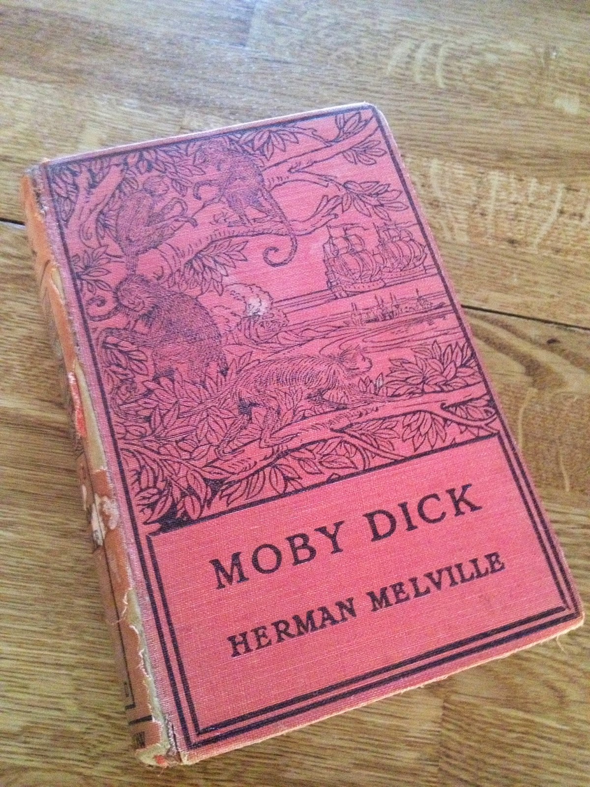 Old edition of Moby Dick by Herman Melville