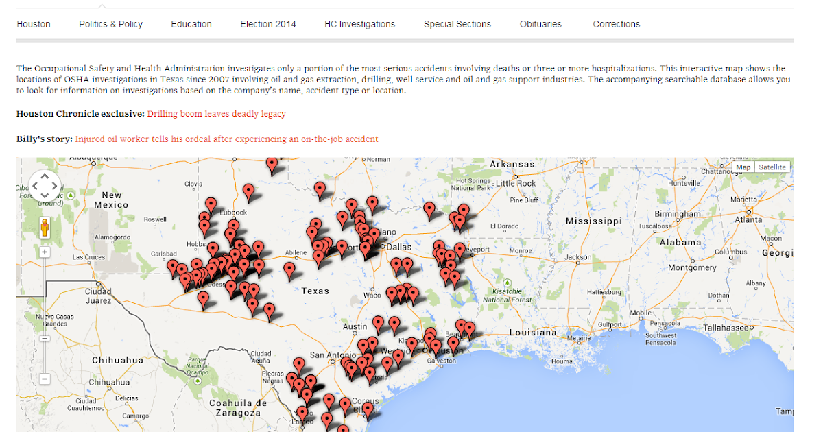 Peril in the Texas Oil Patch Map