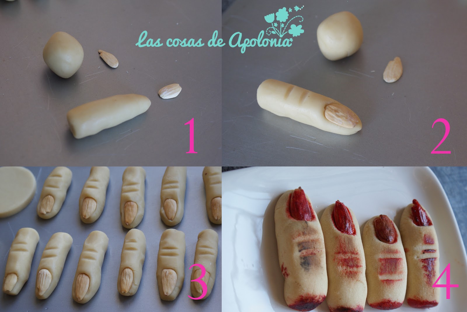 Dedos de bruja para Halloween en 4 pasos