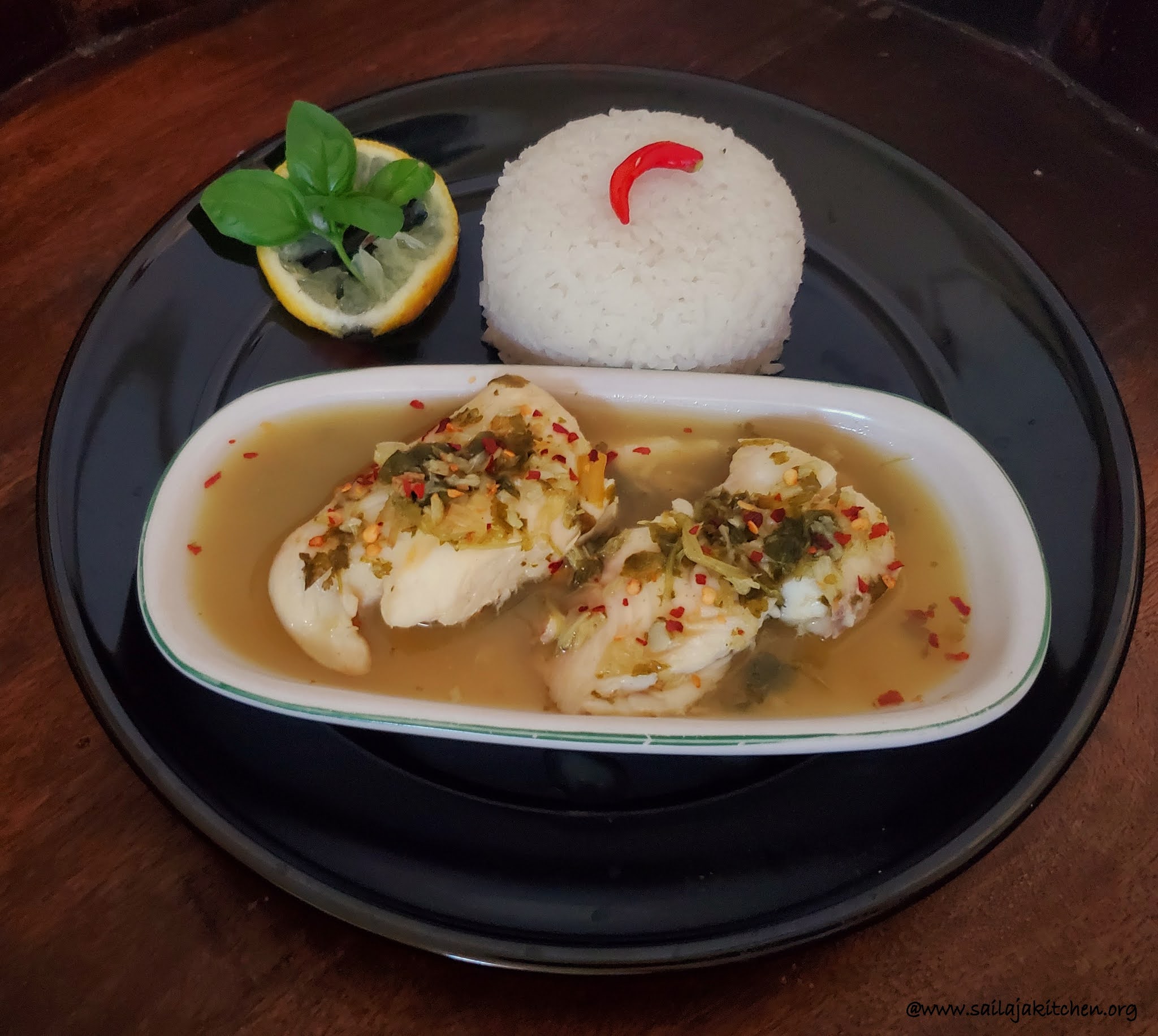 Sailaja Kitchen...A site for all food lovers!: Steamed Fish With Lime ...