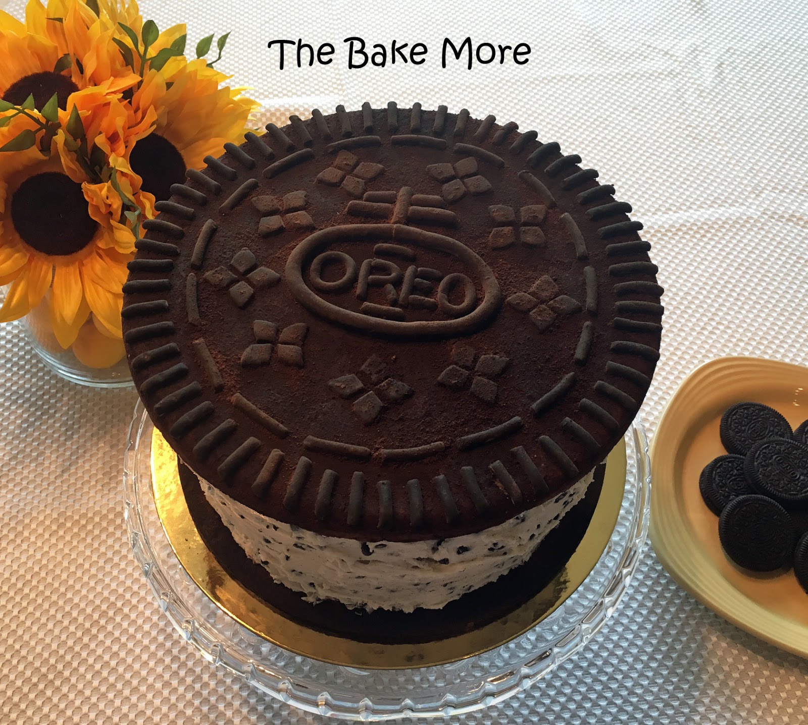 The Bake More: Oreo Quadruple Stuf Cookie Cake