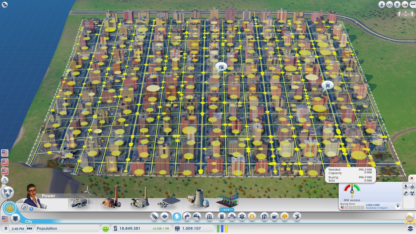 Nachogy's Blog: Simcity 1 million population city with zero traffic!