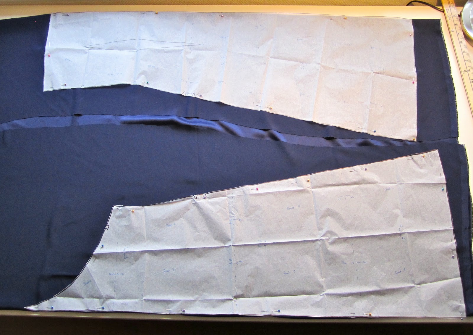 A Few Threads Loose: Lingerie Sew-Along: Starting the Slip, Cutting ...