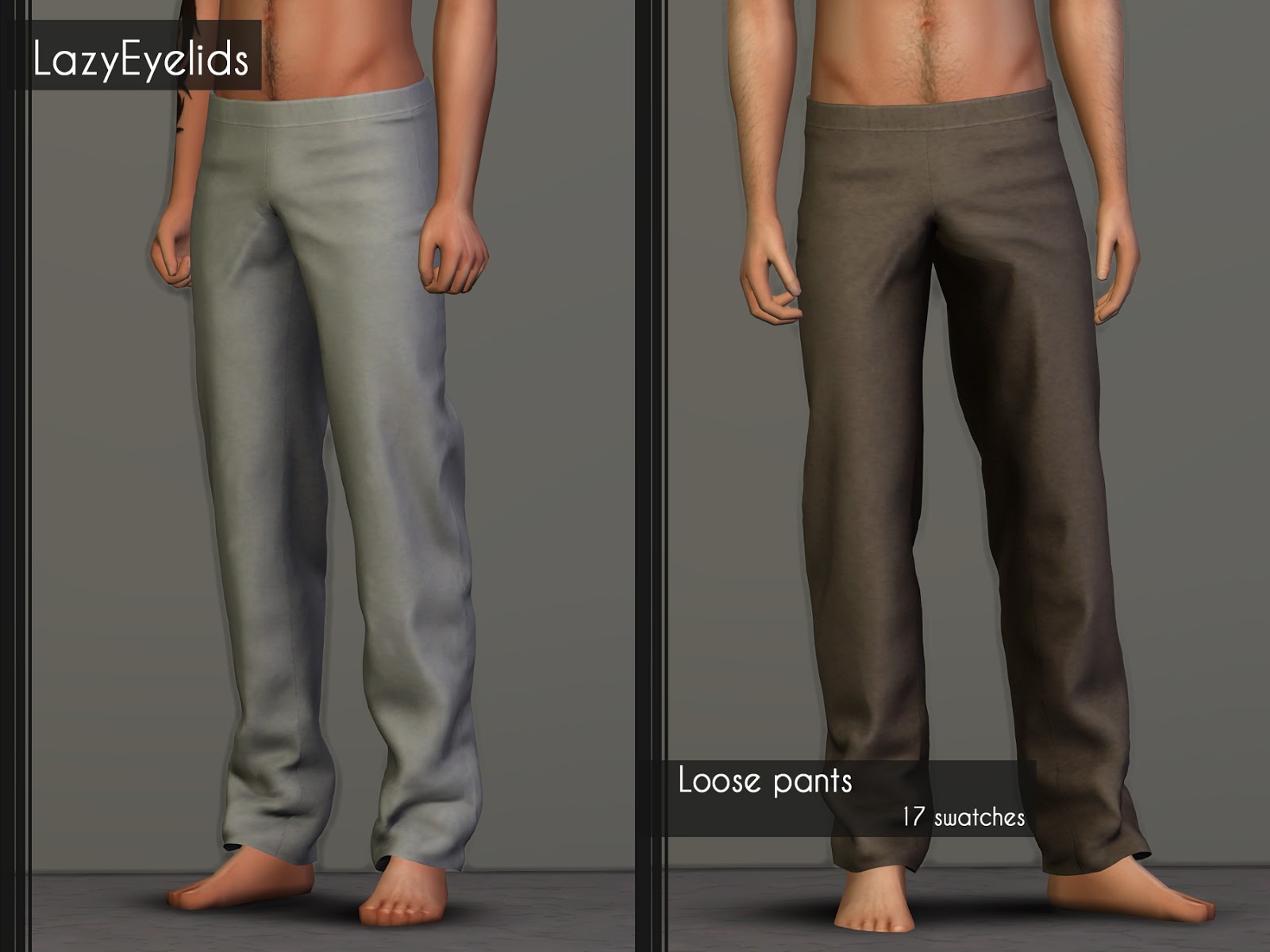 Sims 4 cc: Loose pants