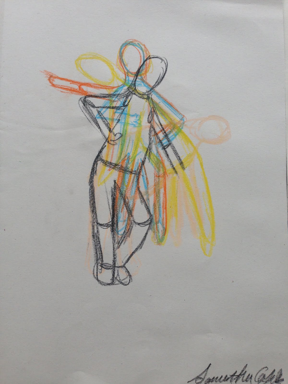 Art In The Classroom: Gestural Drawing- Capturing Movement using Oil ...