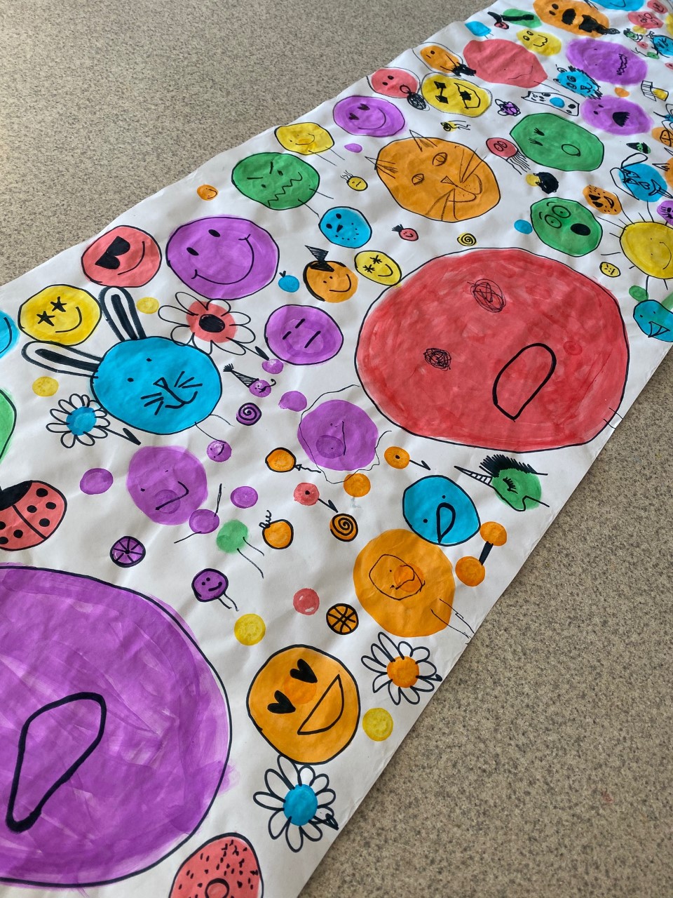 Polka-Dotty Place: 2 Part Art Project: DOTS