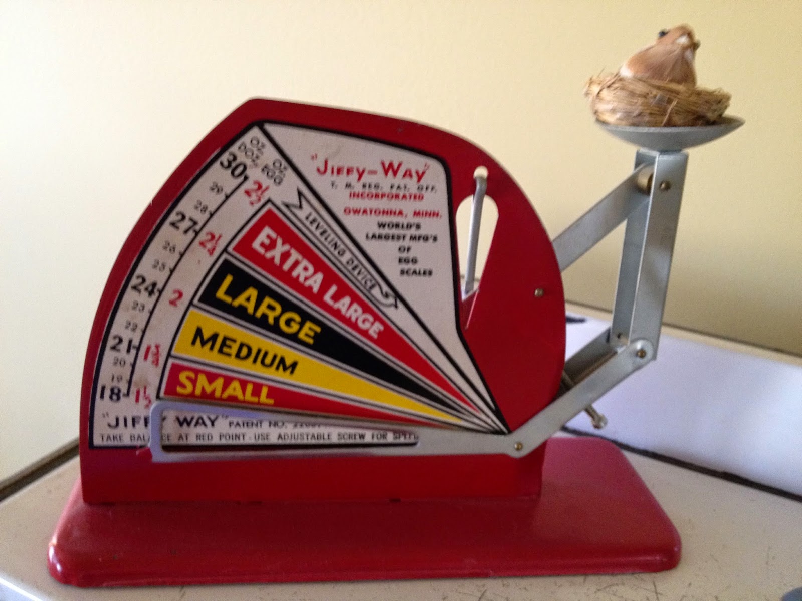 Antique Hunter: Jiffy Way Tin Egg Scale