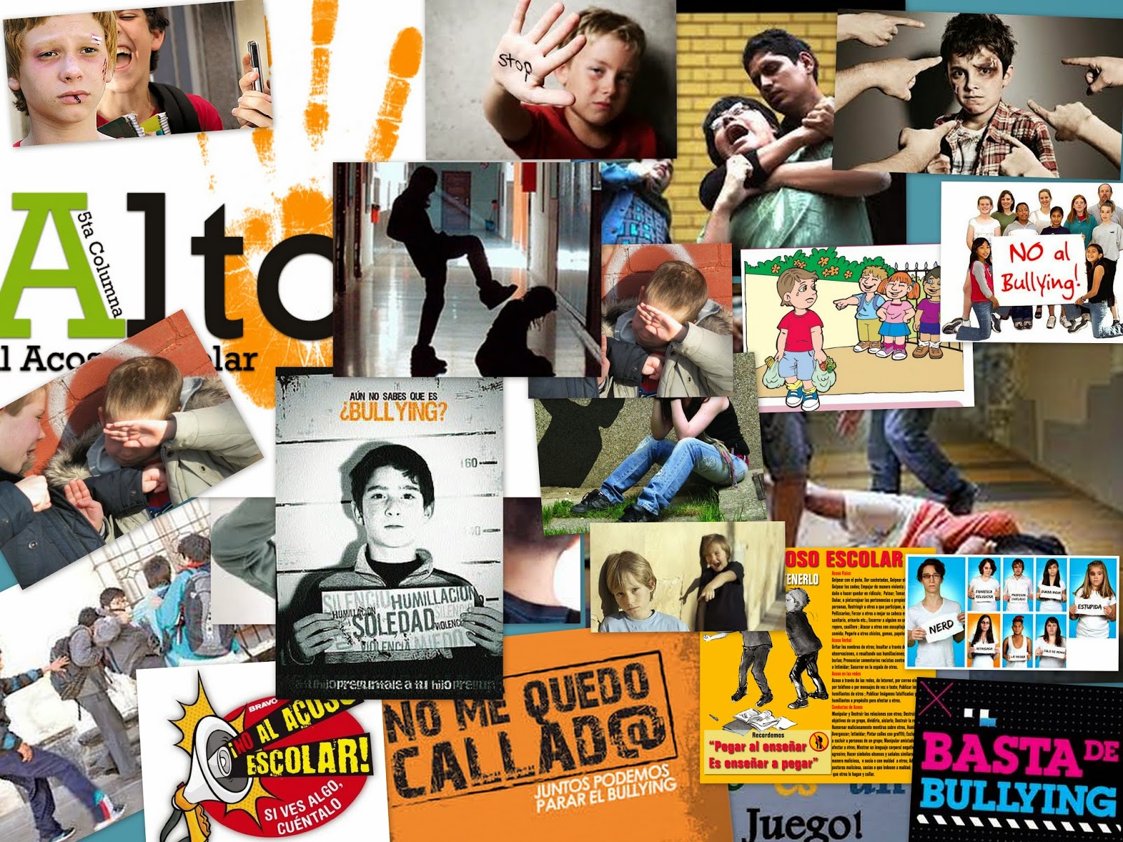 La psicología y su prevención : Collage del Acoso Escolar