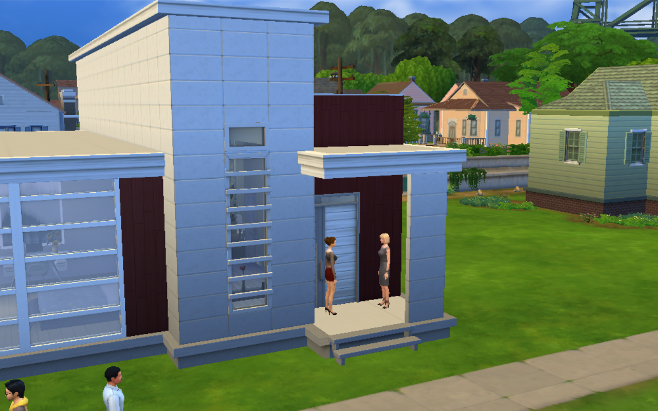 Sims 4 Builds/ Renovations.: First Modern Exterior Build