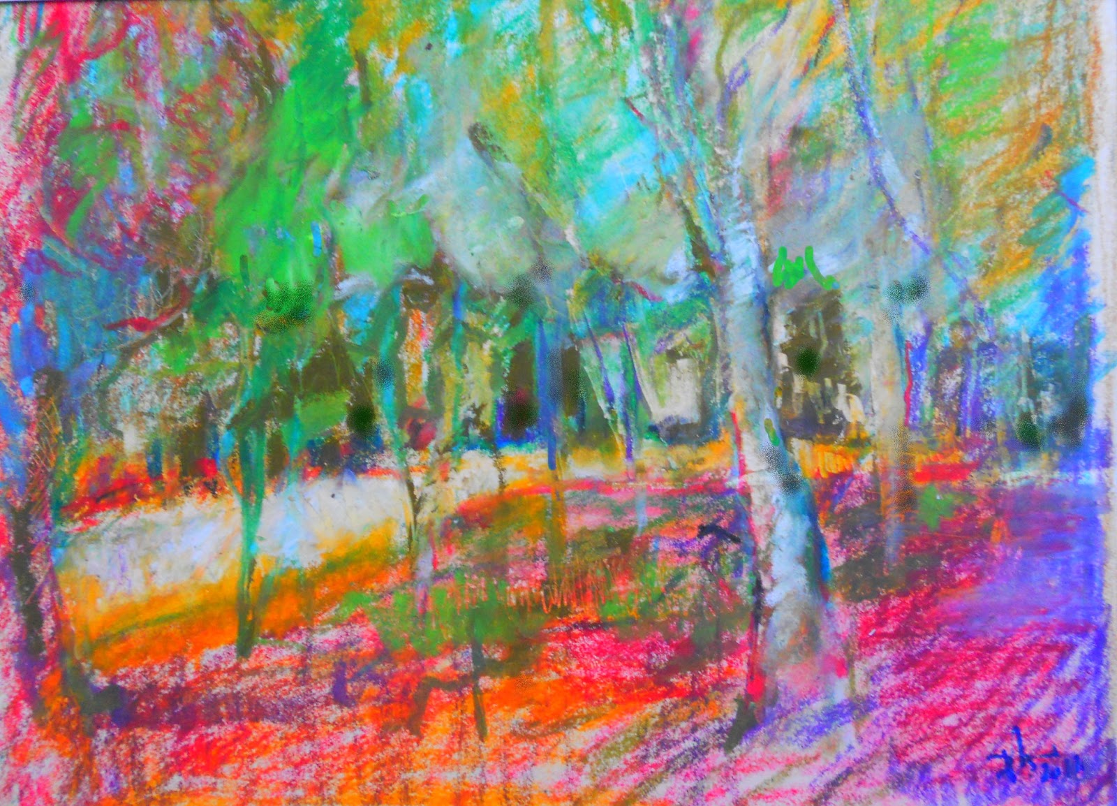 Peintures et esquisses: Pastel gras