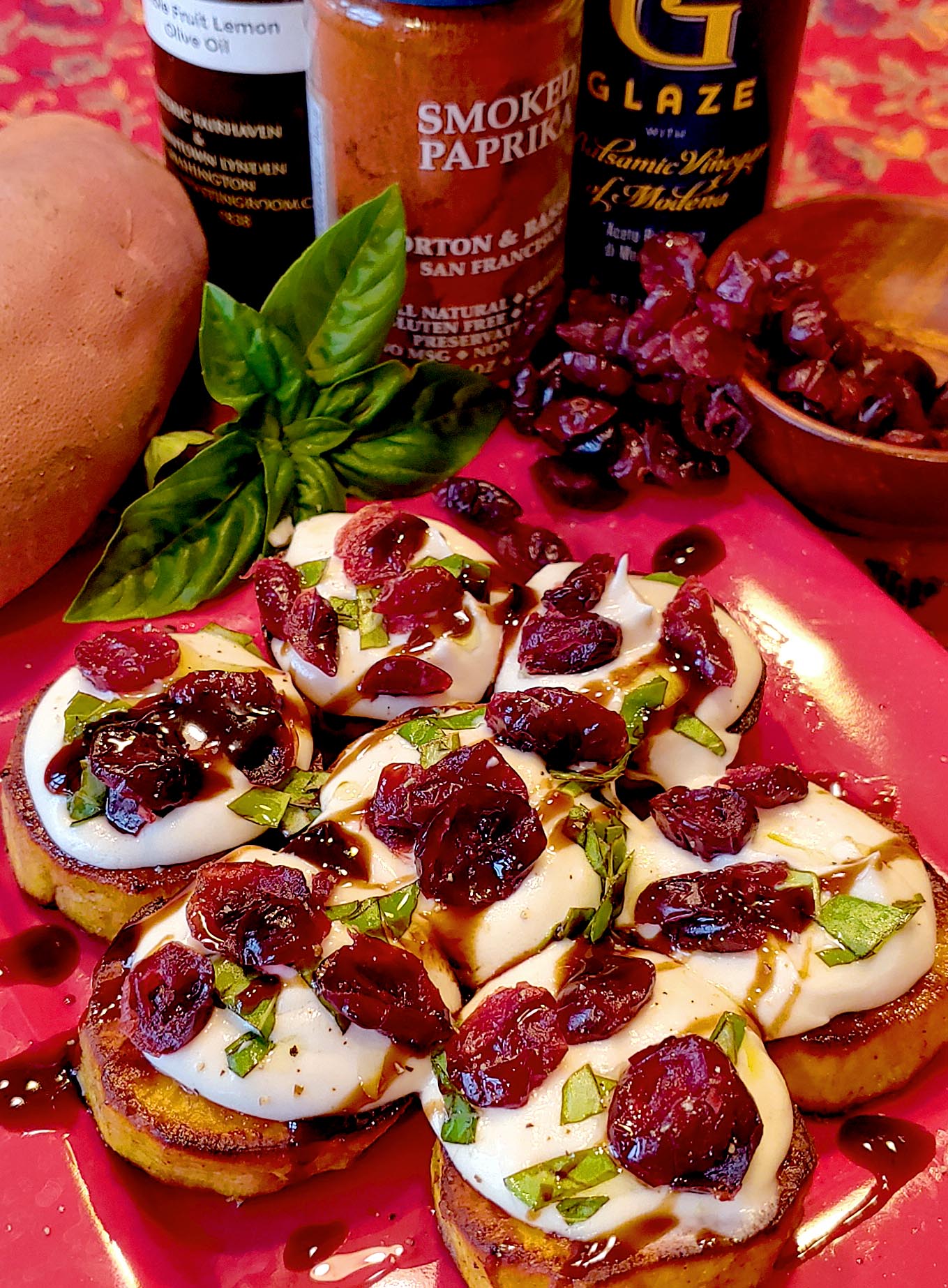 A Savory Table: Roasted Sweet Potato Rounds - Appetizer