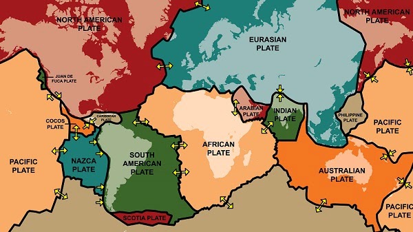 World's tectonic plate movement mapped | Geology Page