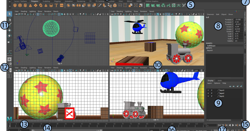 Tool penting pada Autodesk Maya ~ Pejalan pemikiran