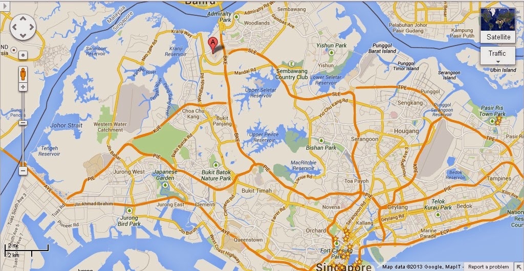 About Singapore City MRT Tourism Map and Holidays: Detail Kranji ...