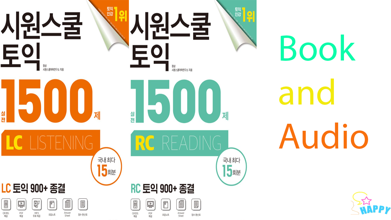 Book and Audio School TOEIC Practice 1500 LC and RC - Chia sẻ kiến thức TOEIC