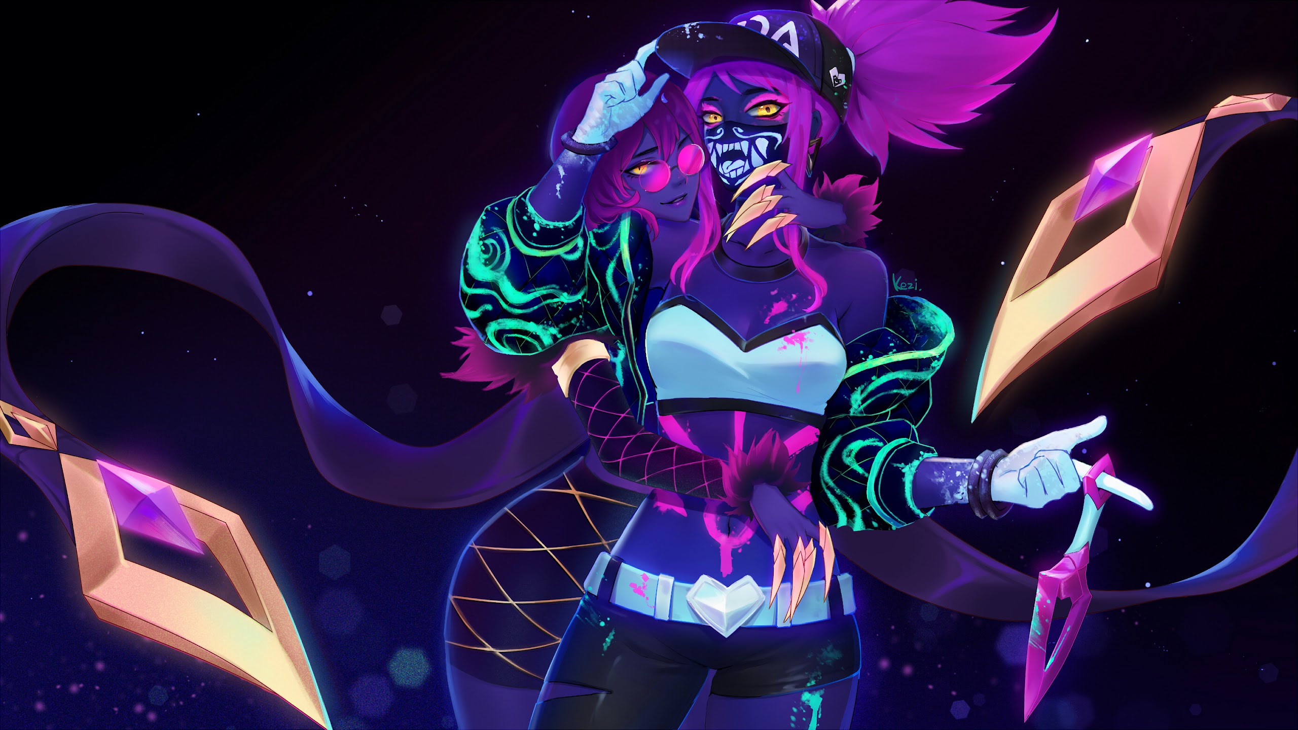 K/DA, Akali, Evelynn, LoL, 4K, 3840x2160, #9 Wallpaper PC Desktop K/DA, Akali, Evelynn, LoL, 4K, 3840x2160, #9 Wallpaper PC Desktop