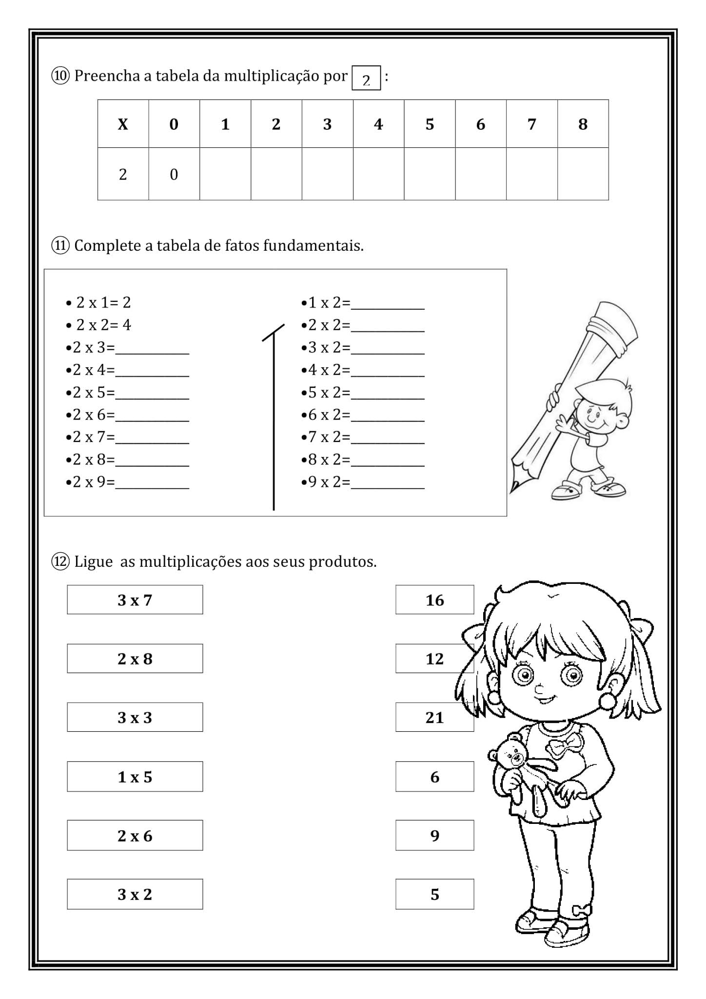 Exercicios De Matematica Do 2 Ano - NAZAEDU