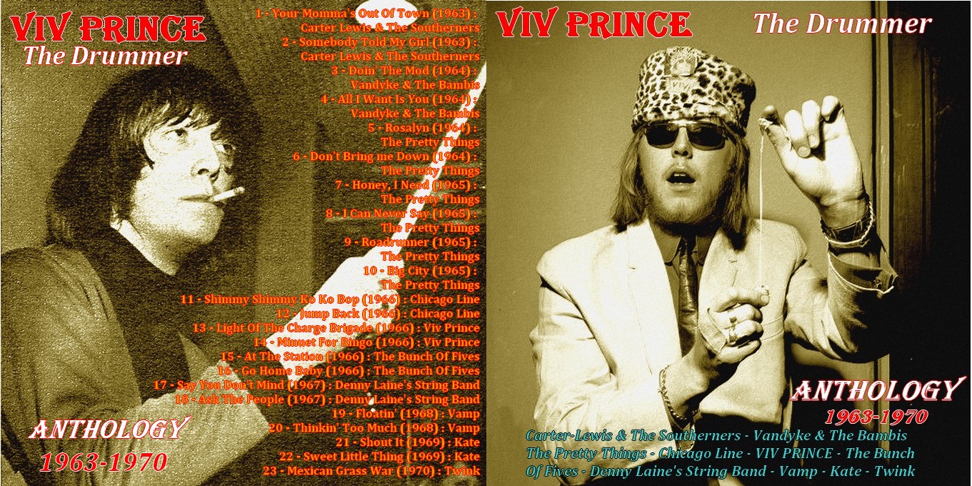 SIXTIES BEAT: Viv Prince - The Drummer - Anthology 1963-1970