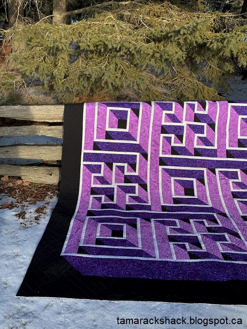 White Labyrinth Quilt Pattern