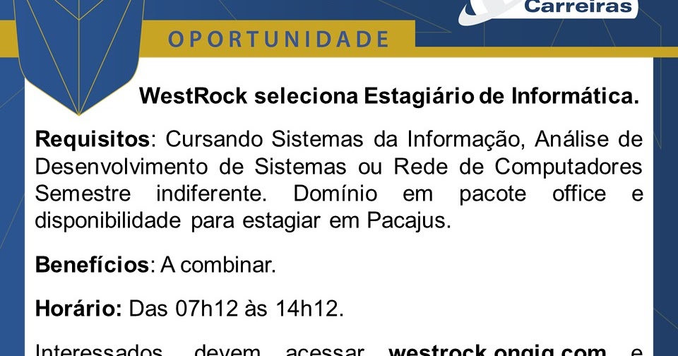 Fanor Carreiras: ESTAGIÁRIO DE INFORMÁTICA