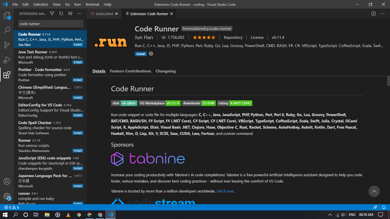 Install C++ compiler in visual studio code