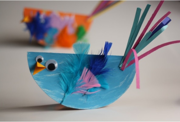Paper Plate Birds | Munchkins and Mayhem