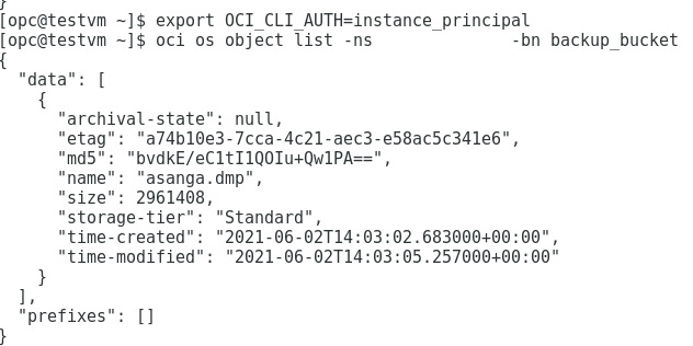 A! Help: Accessing OCI Bucket Using Instance Principal