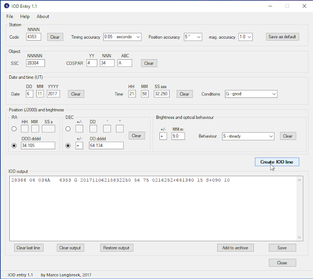 SatTrackCam Leiden (b)log: Introducing IOD Entry: software to aid ...