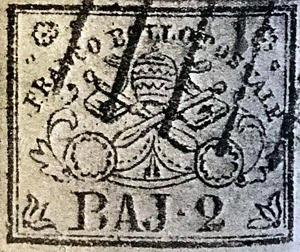 Classic Stamp Forgeries: Italy - Roman States 1852