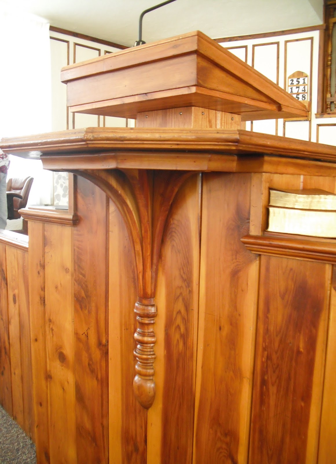 Historic LDS Architecture: Cedar City First Ward: Pulpit Detail