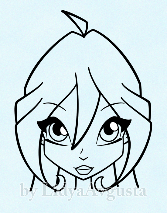 Magic Drawing: Winx - Head - Face