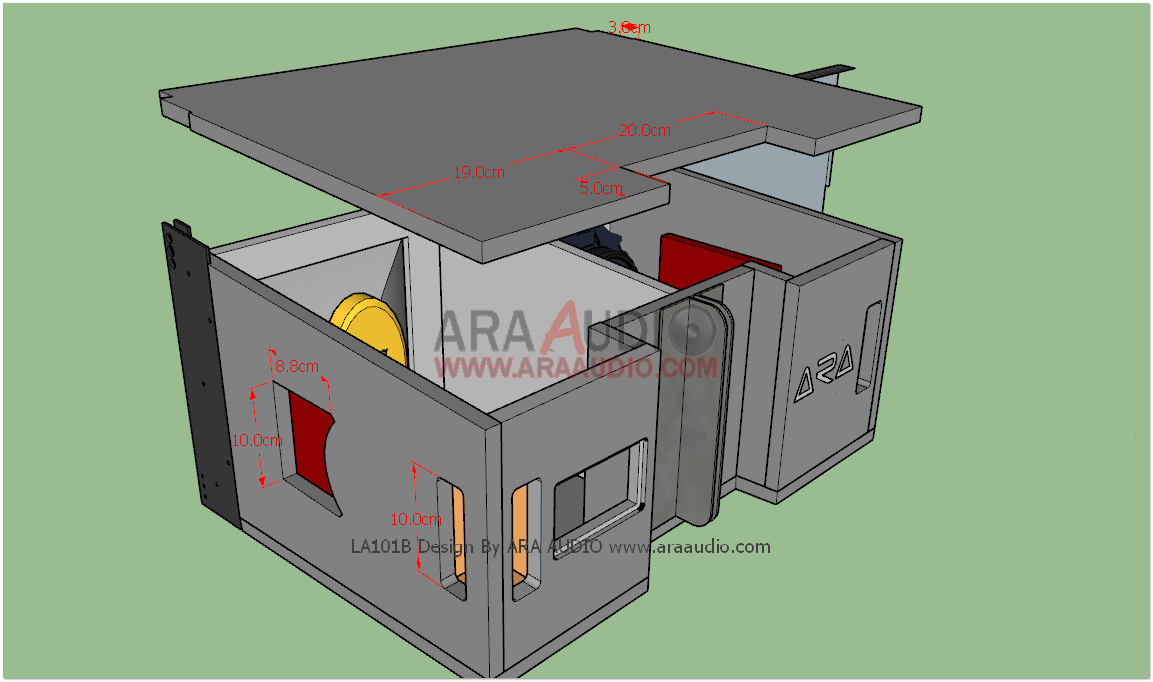 Skema Box Line Array 10 inch Model LA101B Mid Lantang