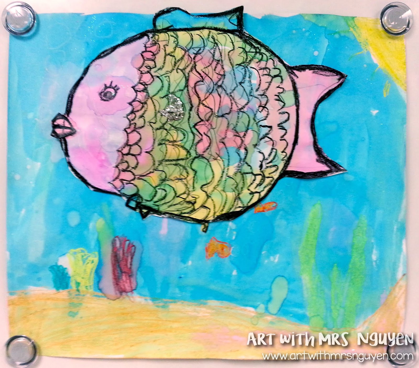 The Rainbow Fish (1st) | Art with Mrs. Nguyen