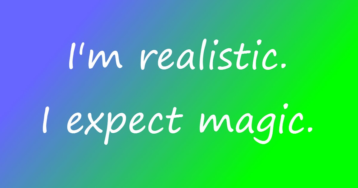 Cardboard Express Quote Diary: I expect magic