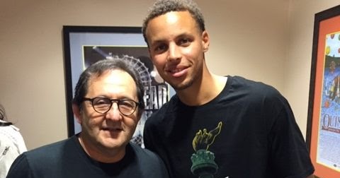 Sam Chappell with Steph Curry at Lecrae Concert