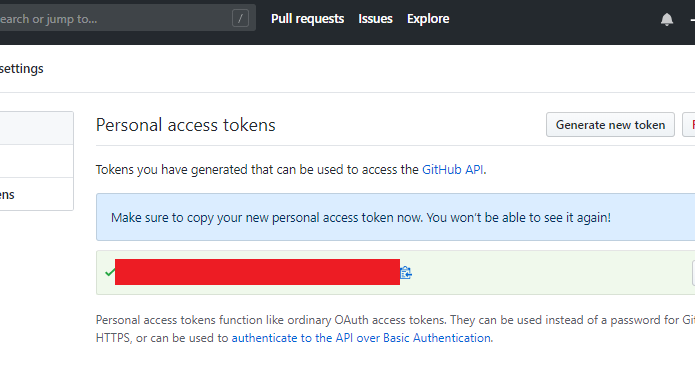程式扎記: [Git 文章收集] Use Personal Access Token with Git