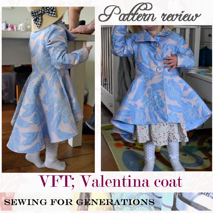 Pattern review: Violet field threads: Valentina Coat