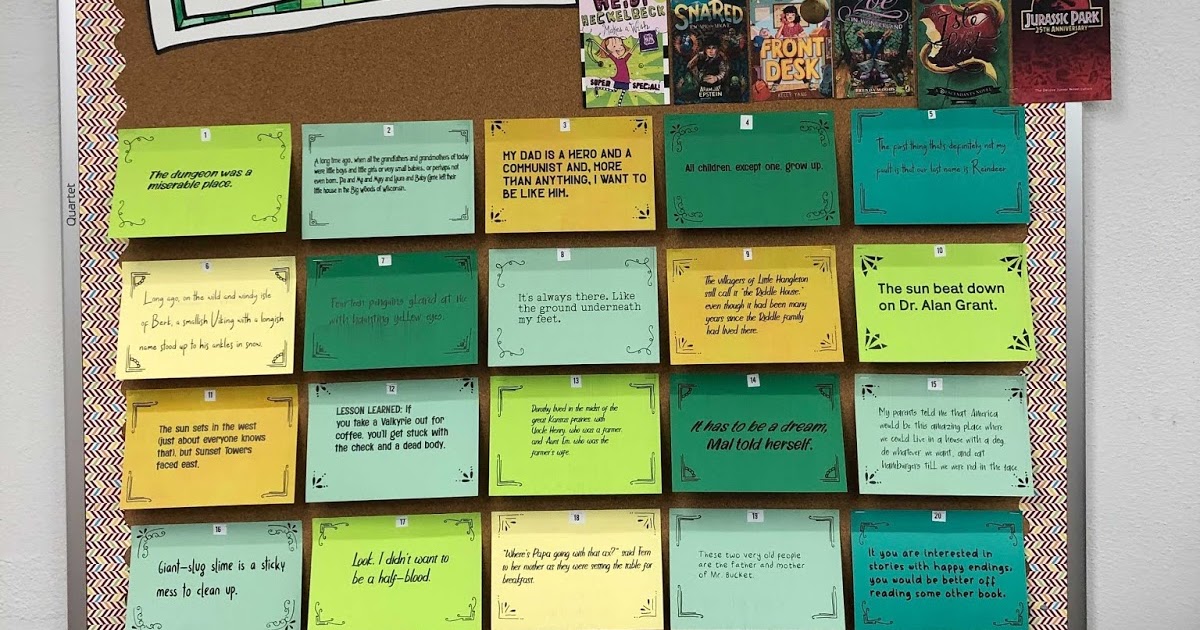 First Lines Bulletin Board - The Learning Curve