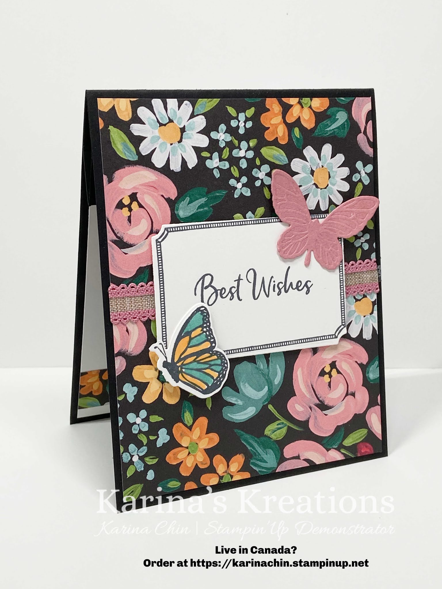 Floating and Fluttering Pop Up Card! - Karina Chin, Stampin' Up ...