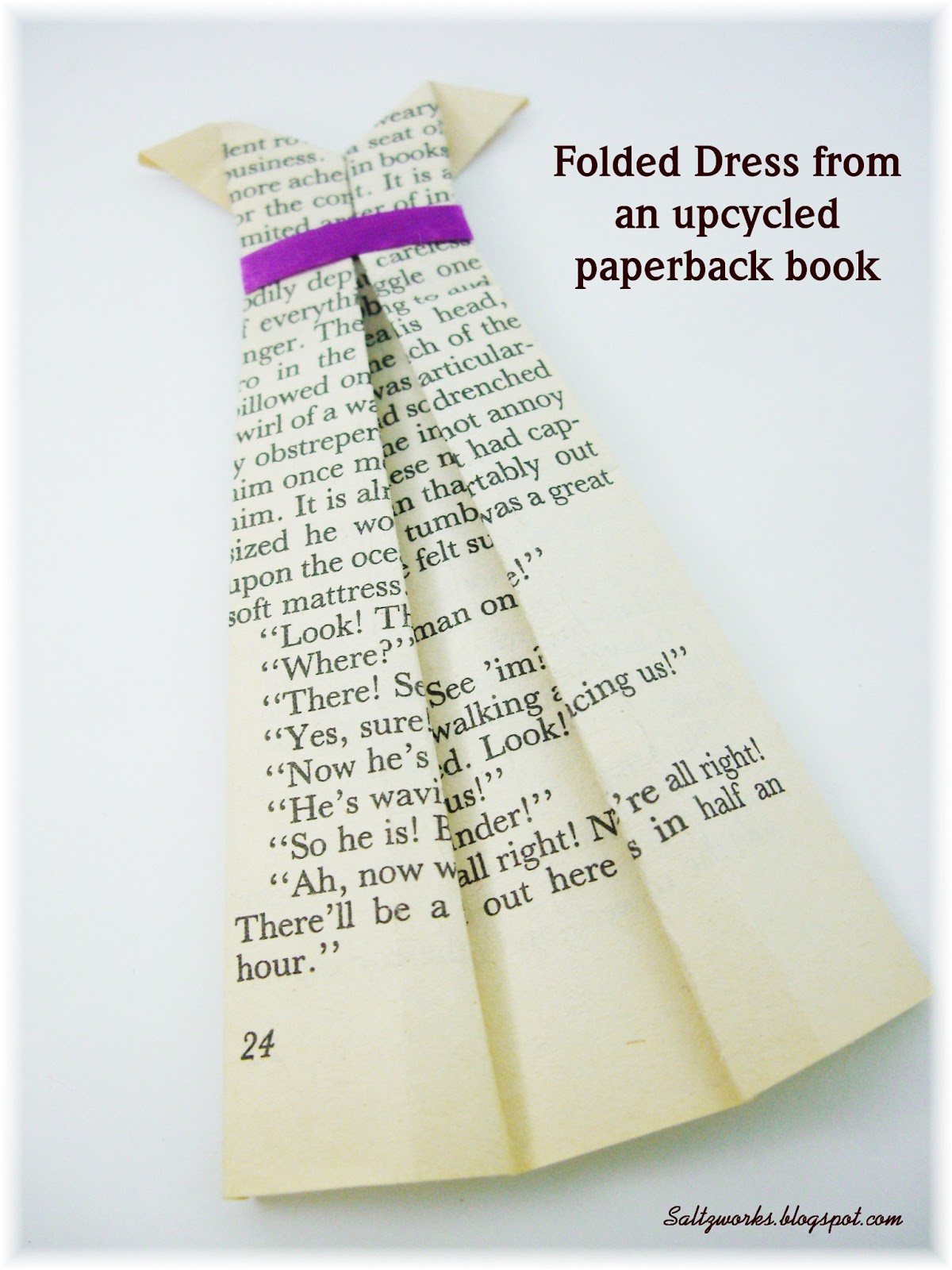 Saltzworks: Upcycled Books / Folded Dresses