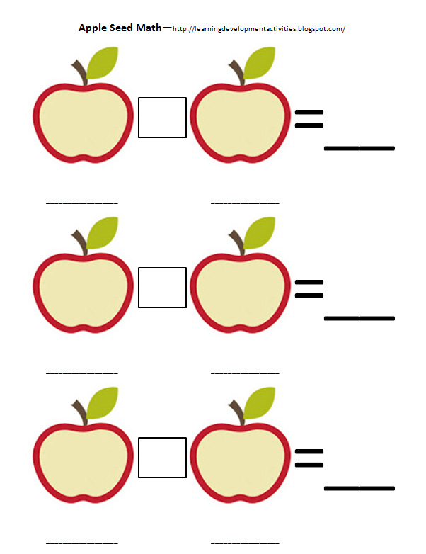 Children's Learning Activities: Apple Math