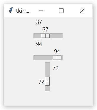 小狐狸事務所: Python 內建 GUI 模組 tkinter 測試 (十二) : Scale 元件