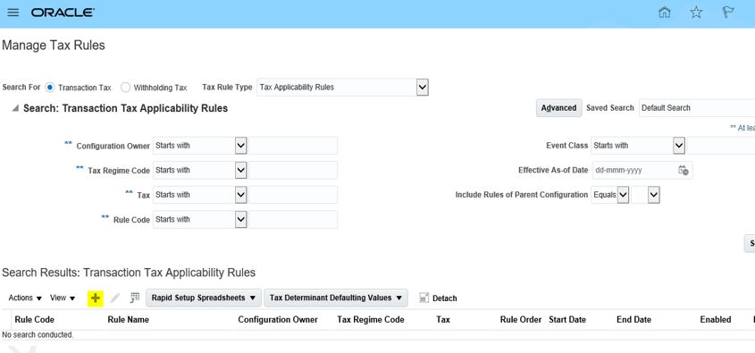 Oracle Application's Blog: Chapter 78: Oracle Fusion Tax Implementation