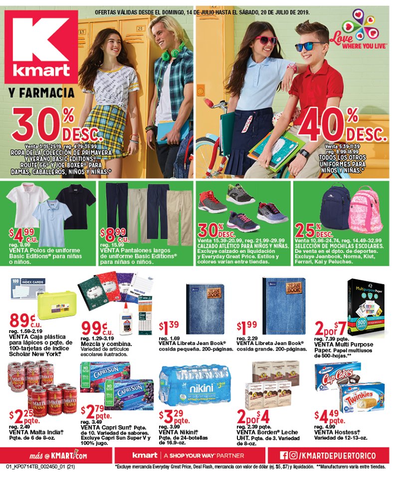 Ahorros Diarios Usando Cupones: Especiales válidos en las tiendas Kmart ...