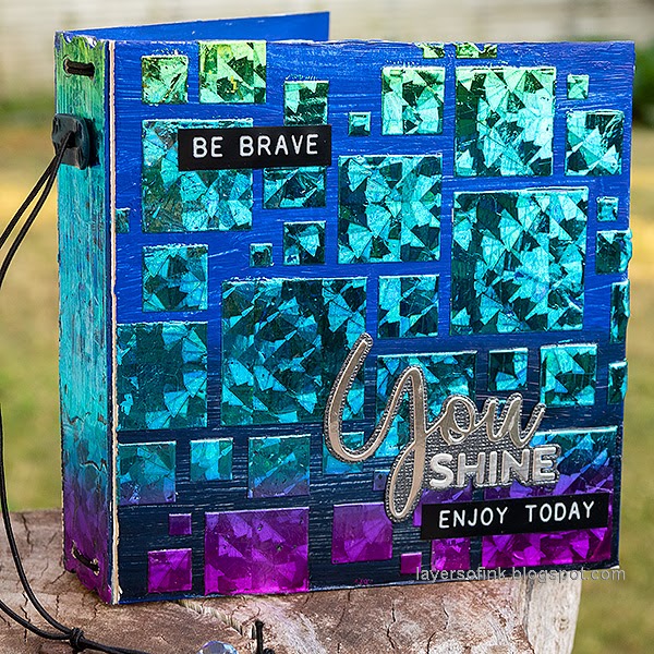 Layers of ink: Foil and Stencil Album Tutorial