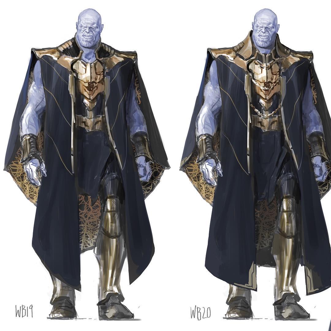 Thanos is a Boxer in AVENGERS: INFINITY WAR Concept Art by Wesley Burt ...